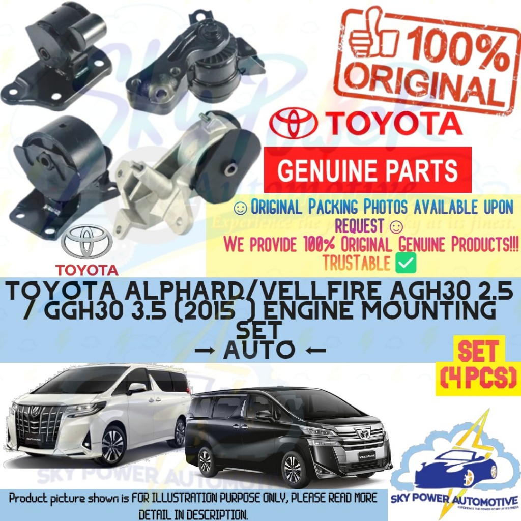 TOYOTA ALPHARD VELLFIRE AGH30 2.5 / GGH30 3.5 100% ORIGINAL TOYOTA ...
