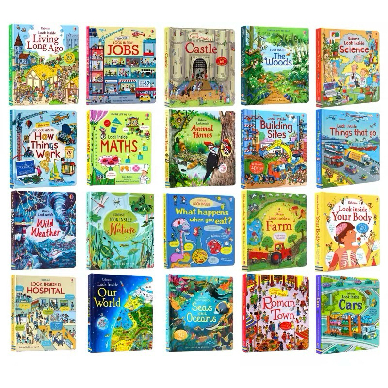 look inside series Children's flip book Board Books | Shopee Malaysia