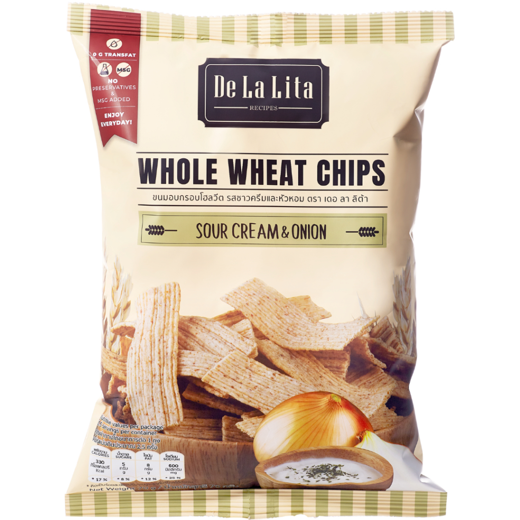 De La Lita - Whole Wheat Chips - Sour Cream Flavour | Shopee Malaysia
