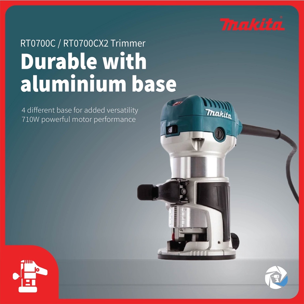 MAKITA RT0700C / RT0700CX2 ( RTC0700 ) TRIMMER 6MM (1/4") & 8MM (3/8 ...