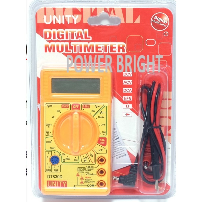 UNITY -DT830D DIGITAL MULTIMETER | Shopee Malaysia