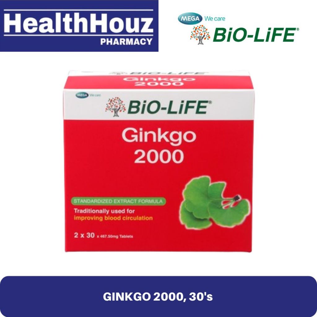 Mega BiO-LiFE, Ginkgo 2000, 30's | Shopee Malaysia