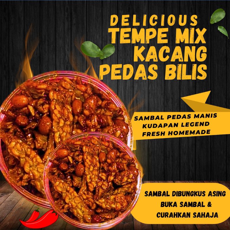 TEMPE MIX KACANG SAMBAL RANGUP DELICIOUS🌶️🔥🧑‍🍳 ( SAMBAL PACK ASING ...