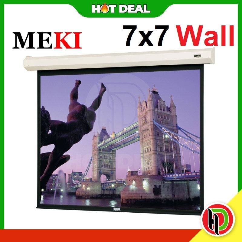 Meki 84" x 84" ( 7 x 7 ) Manual Projector Wall Screen - MEki 7x7 ...