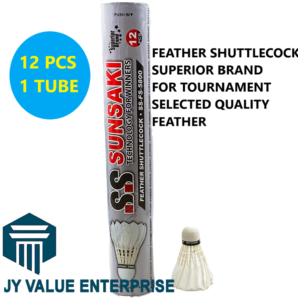 Bola badminton Murah / Sunsaki Feather Shuttlecock Badminton Bulu ...