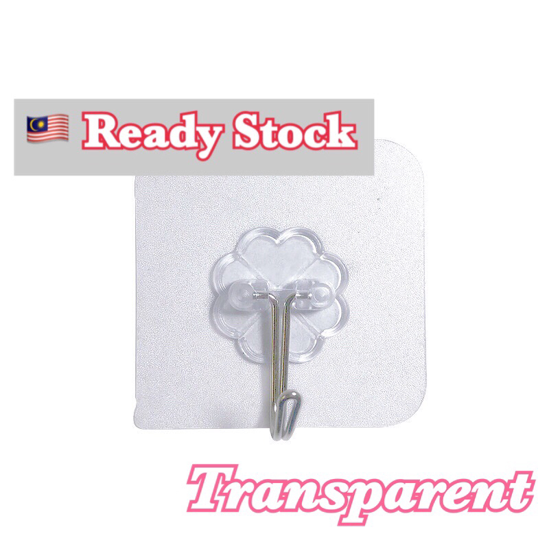[READY STOCK] Powerful Transparent Magic Hook 透明强力无痕挂钩 | Shopee Malaysia