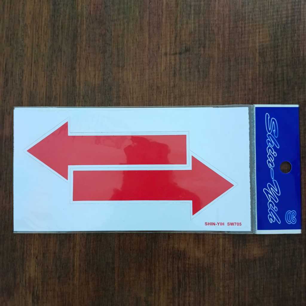 Office Sticker / Sticker Sign Board - SW705 ARROW / DIRECTION (red) 4 ...