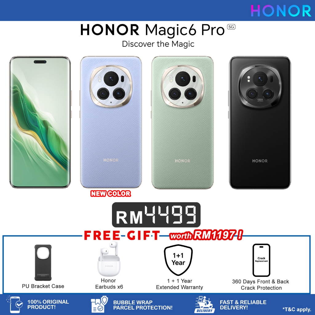 HONOR Magic 6 Pro | HONOR Magic 5 | 12GB + 512GB | 6.8 inches LTPO Eye Comfort Display ...