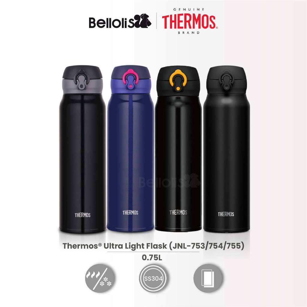 [Authentic] THERMOS Vacuum Stainless Steel 750ml Ultra Light Insulated Flask for Home and Office ...