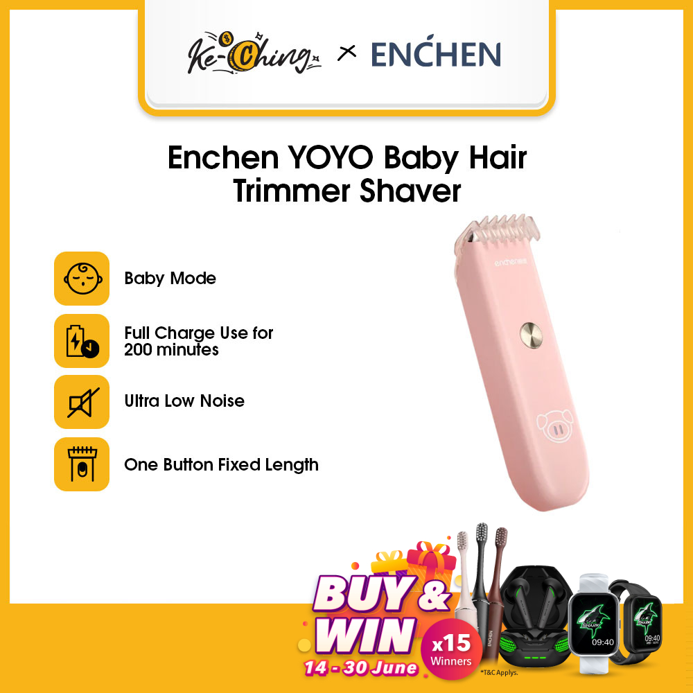 Enchen YOYO Baby Hair Clipper Cut Trimmer Shaver Tools Newborn Alat ...
