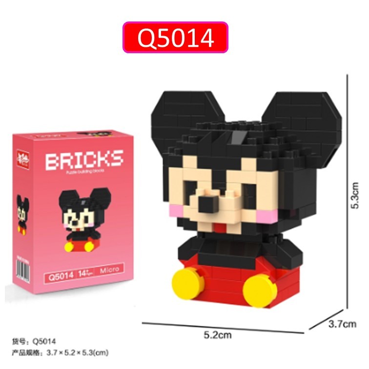 3D BRICKS Cartoon Design Cute Small Micro Magic Block Figure PUZZLE ...