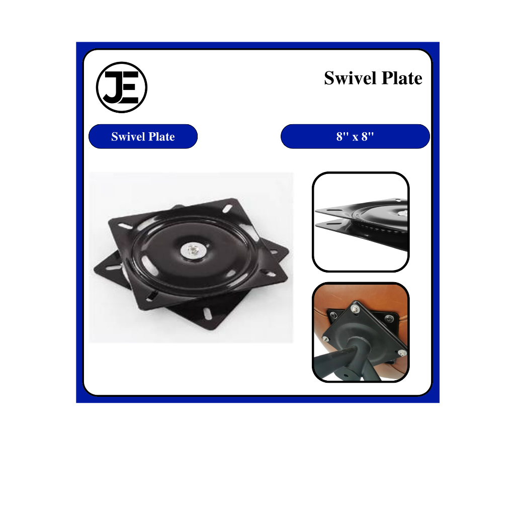 (1 PIECE) 8" inch Heavy Duty Metal Bearing Smooth Boat Bar Seat Stool ...