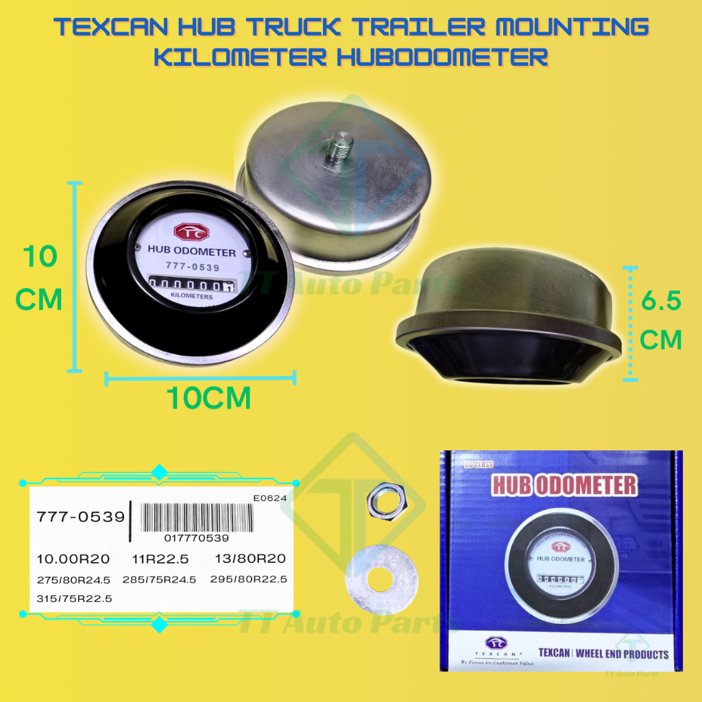 Texcan Hub Truck Trailer Mounting Kilometer Hubodometer (777-0539 ...