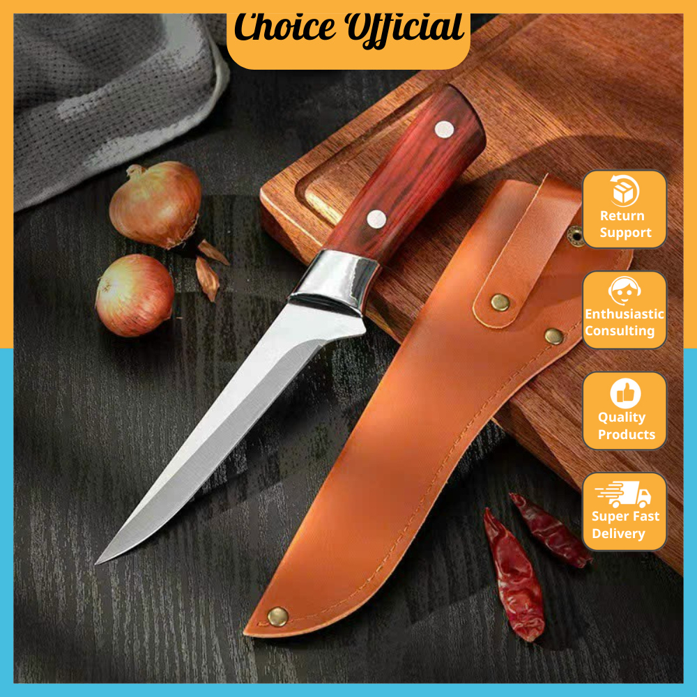 Japan Multi Purpose Steel Knife Pro 3 Layer Anti Rust Mongolian Knife ...