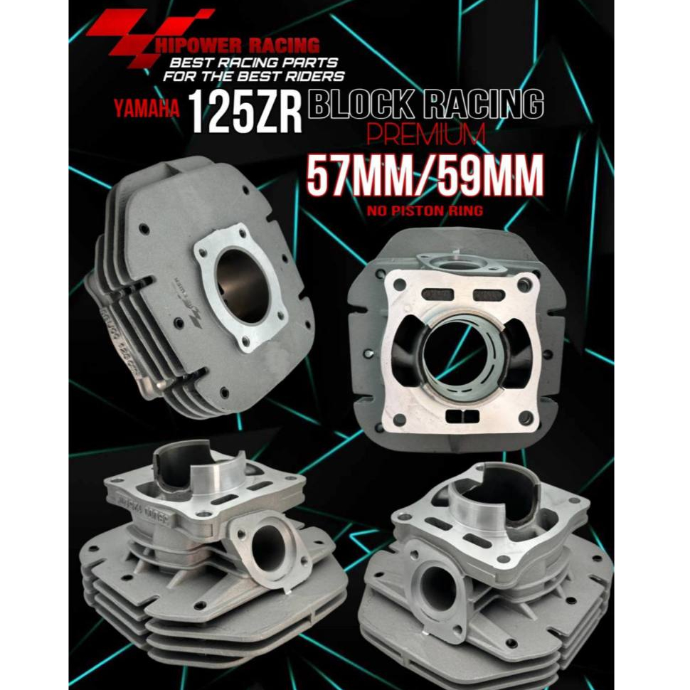 [ 57MM / 59MM ] HIPOWER HI POWER RACING BLOCK ONLY YAMAHA Y125ZR Y125 ...