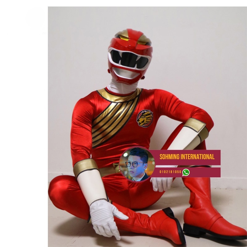 Super sentai GaoRed Power Rangers wild force cosplay | Shopee Malaysia