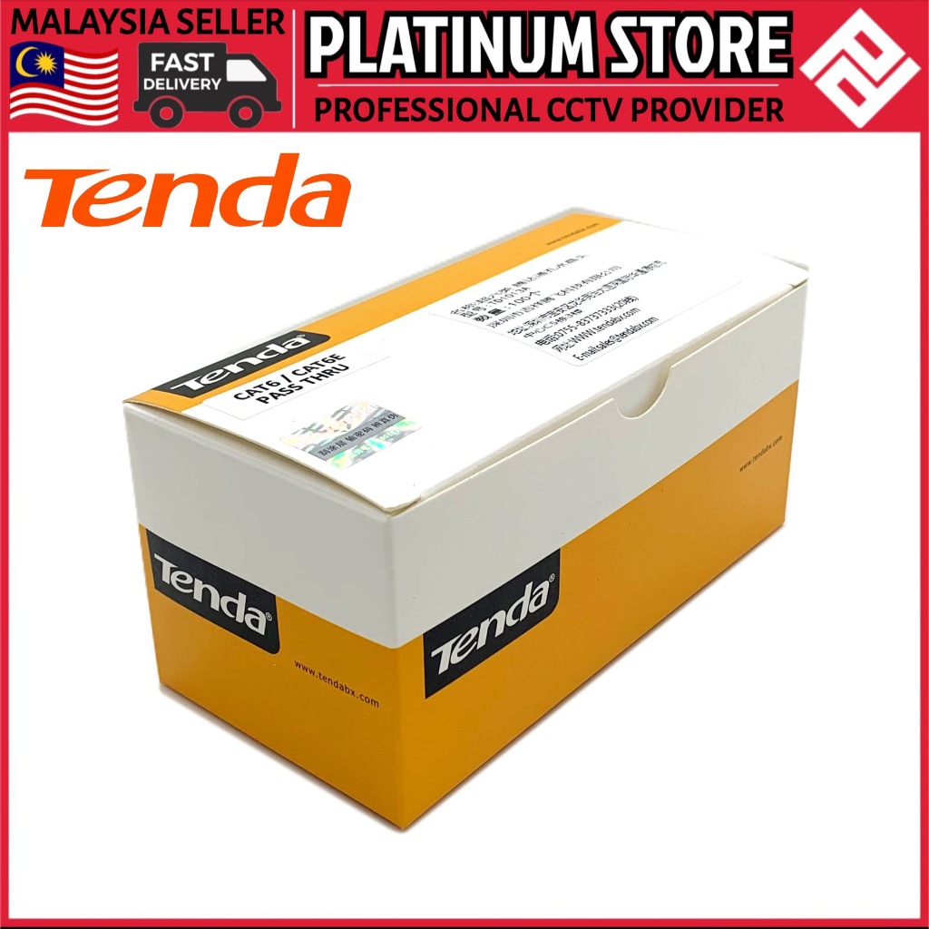 Pass Through 】RJ45 Modular Plug Tenda CAT5 CAT5E CAT6 CAT6E Network ...