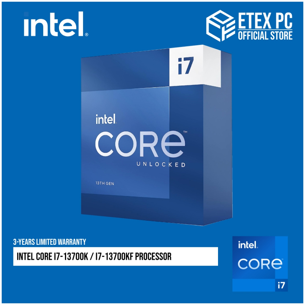 Intel CORE i7-13700K / i7-13700KF Processor 30MB Cache, Up to 5.40GHz # LGA1700 16 Core (8P+8E ...