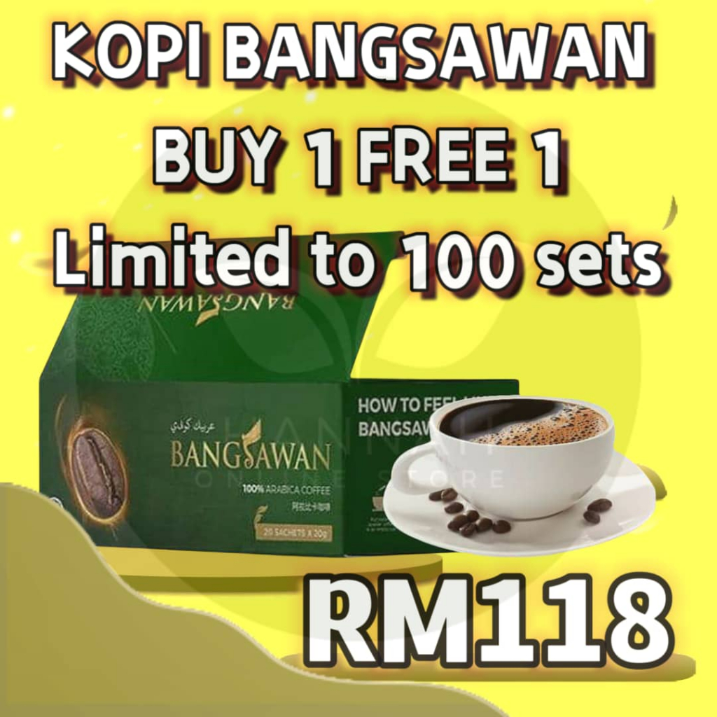 🔥「BUY 1 FREE 1」🆓BANGSAWAN KOPI “LIMITED 100 SETS” 💯ORIGINAL. UNTUK ...