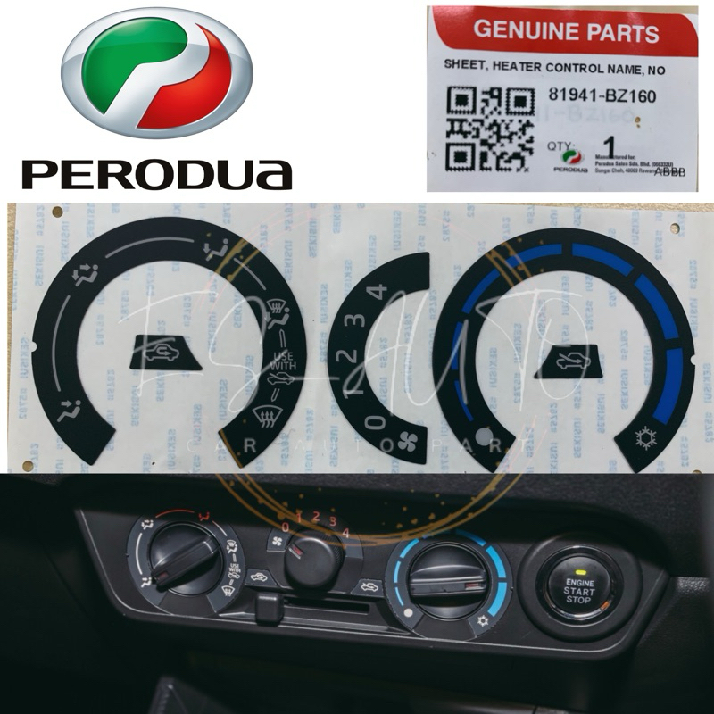 Original Axia 2023 Air Cond Sheet Heater Control ( 1Set ) | Shopee Malaysia