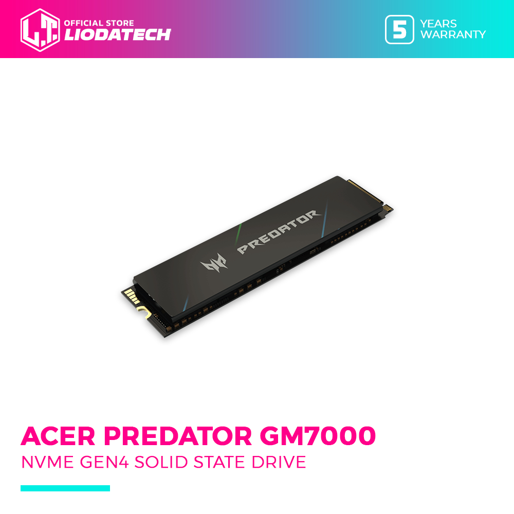 Acer Predator GM7000 PCIe Gen 4 M.2 NVMe SSD With Heatsink (512GB / 1TB / 2TB) | Shopee Malaysia