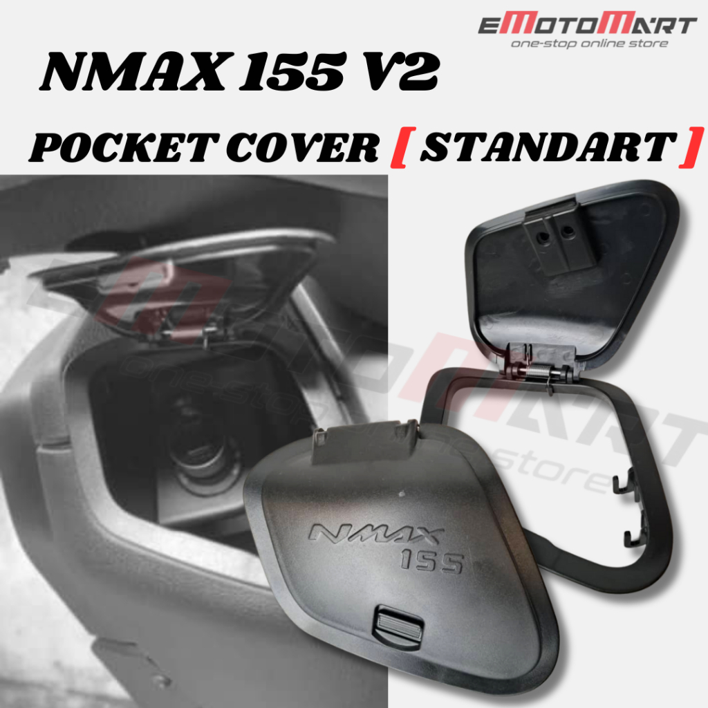 YAMAHA NMAX 155 V2 POCKET COVER [ STANDARD ]TOOL BOX COVER SIDE POCKET ...