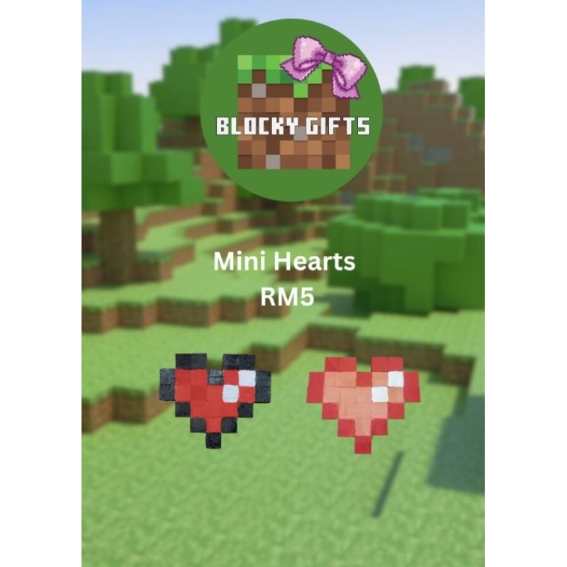 Minecraft Handmade Mini Hearts | Shopee Malaysia