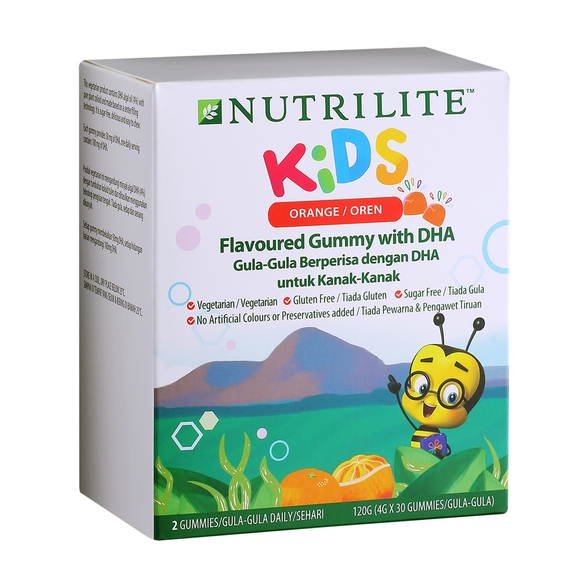 🌈READY STOCK🌈Nutrilite Kids Orange Flavoured Gummy With DHA – 4g X 30 ...