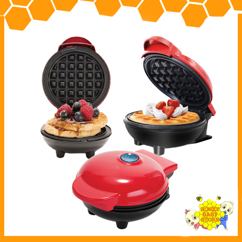 Kids Mommy Breakfast Electric Mini Waffle Maker Toaster Round Waffles ...
