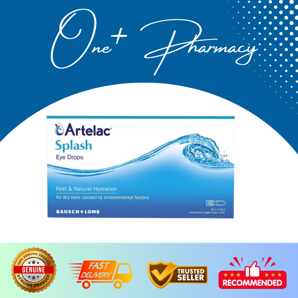 ARTELAC SPLASH EYE DROPS 30 X 0.5ML CONVENIENT SINGLE DOSE UNITS ...