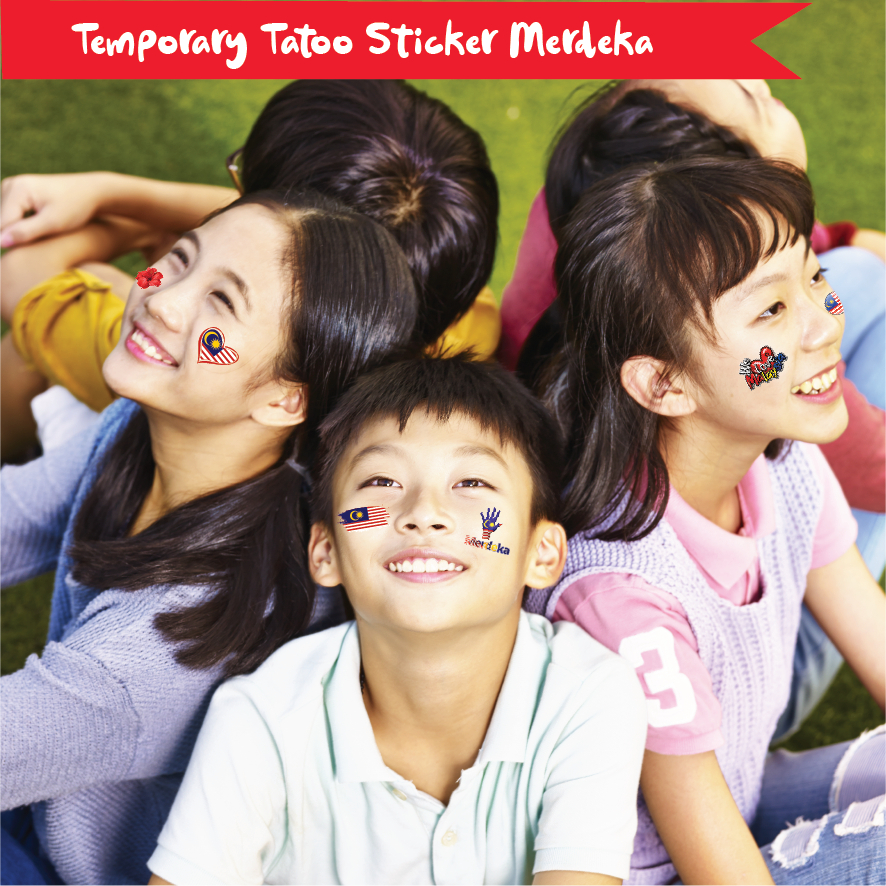 Sticker Pipi Merdeka . Stiker Tattoo Removable & washable | Shopee Malaysia