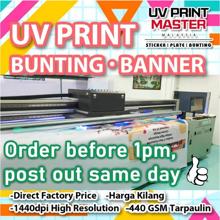 Large Banner (10-20) PAPAN TANDA Signage UV Print Tarpaulin Printing ...