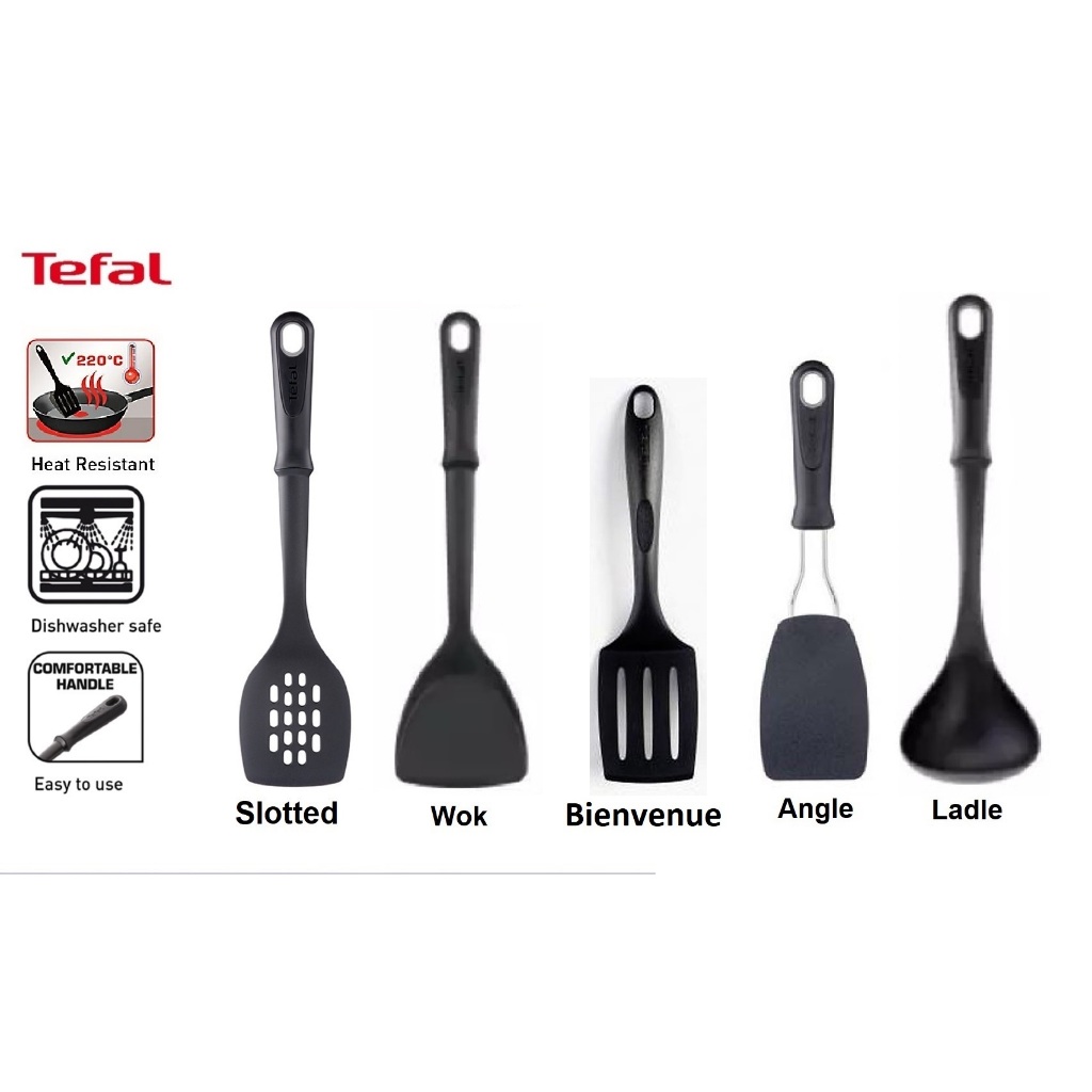 TEFAL Comfort Spatula Non Stick (Wok / Slotted/Angle/Ladle) | Shopee Malaysia