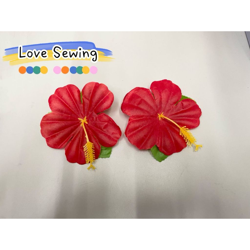 Bunga Raya Artificial Merah/ Bunga Raya Merdeka 10cm x10cm | Shopee ...