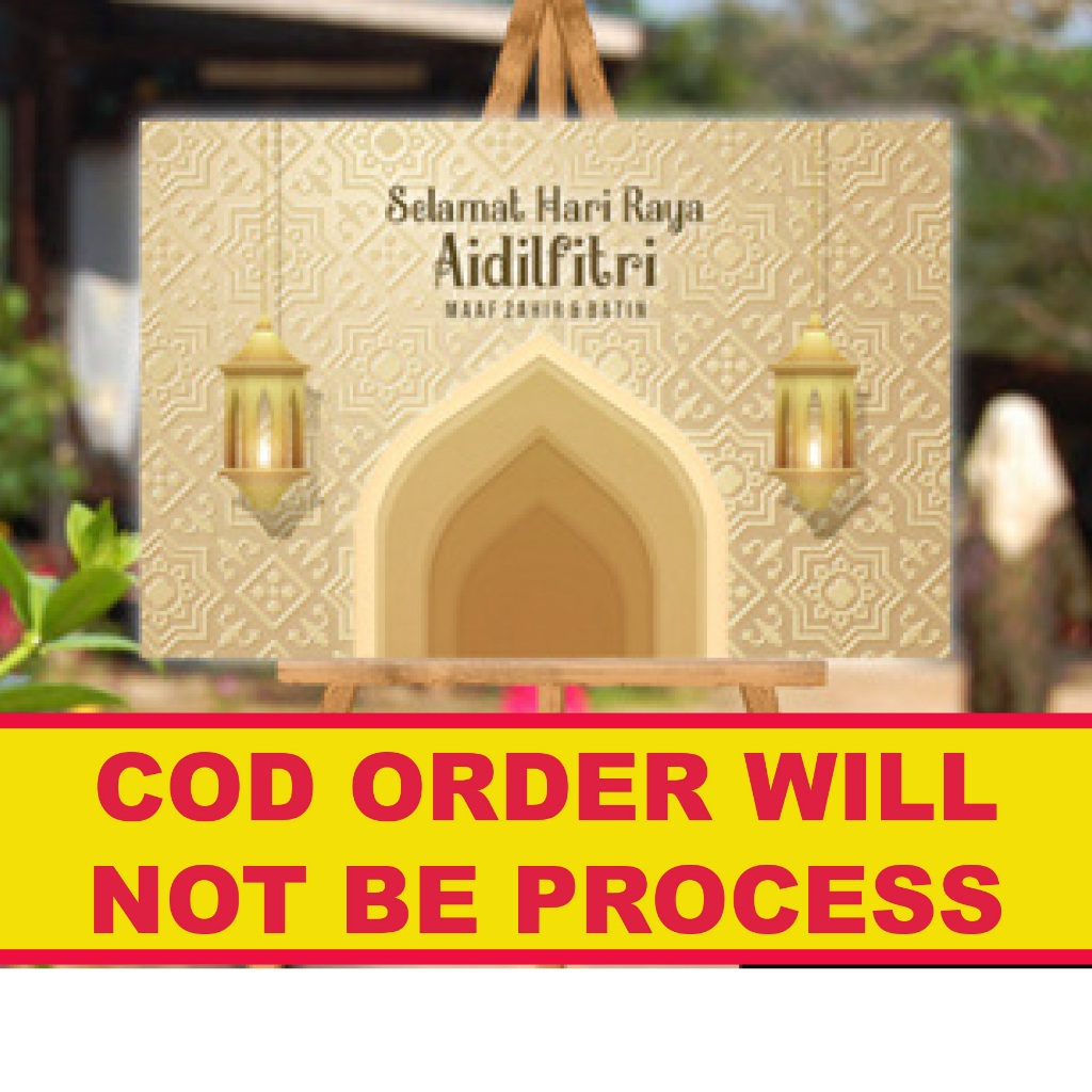[COD ORDER WILL NOT BE PROCESS] Ramadhan Hari Raya Welcome board PVC ...