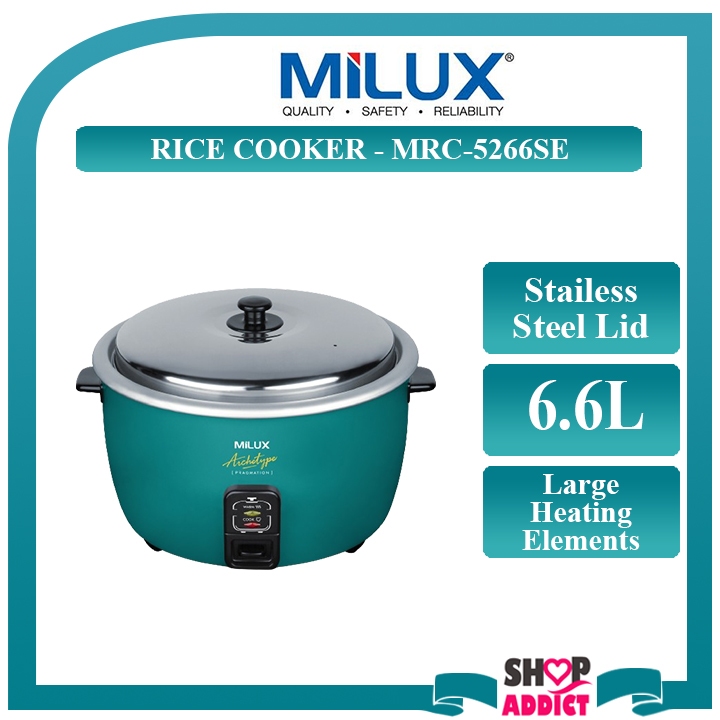 Milux 6.6L Electric Rice Cooker MRC-5266SE Periuk Nasi Elektrik ...