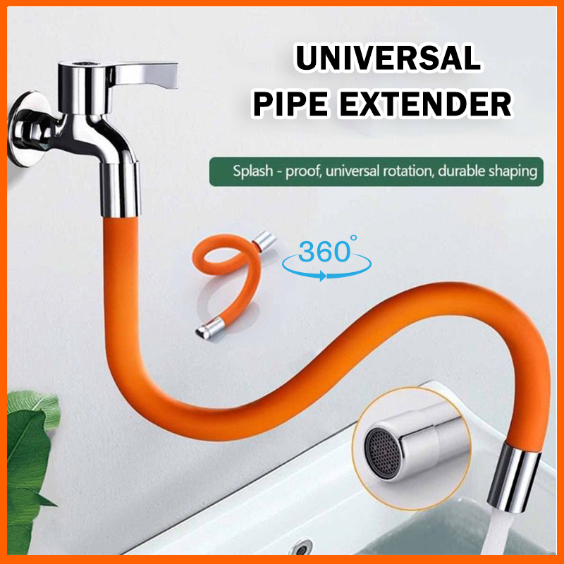 Faucet Extension Extender Rotating Water Tap Extension Pipe Kitchen ...