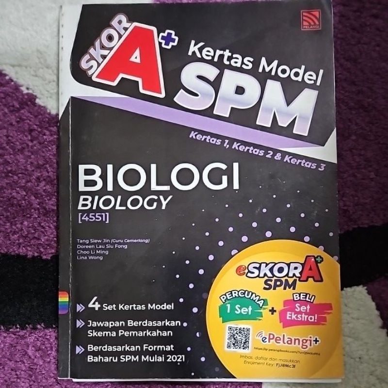 Skor A+ Kertas Model SPM Biologi/Biology [Dwibahasa] [SPM] [Used ...