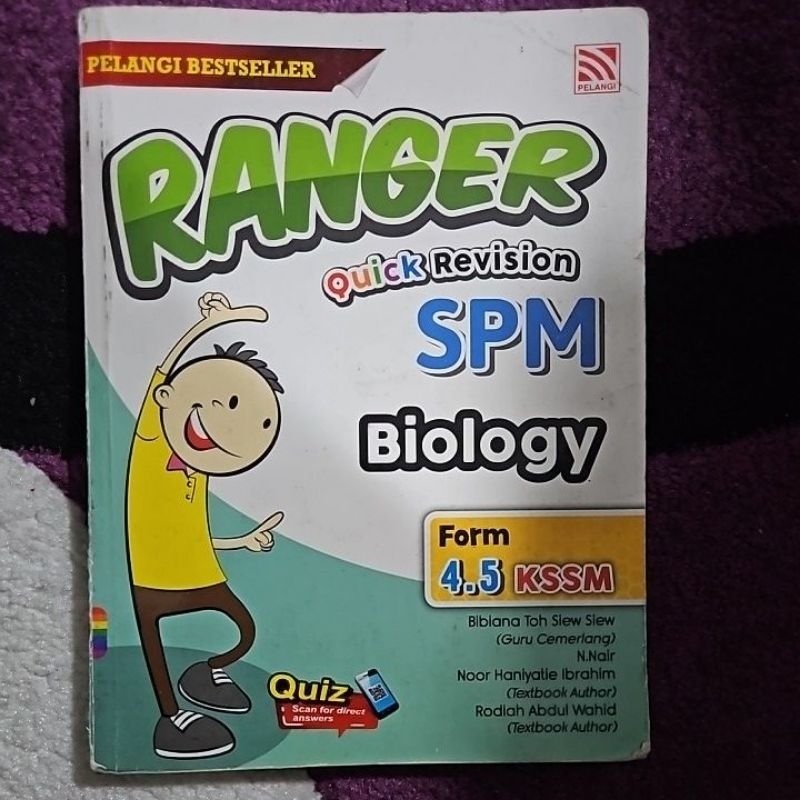 Ranger Quick Revision SPM Biology Form 4&5 KSSM [SPM] [Pelangi] [USED ...