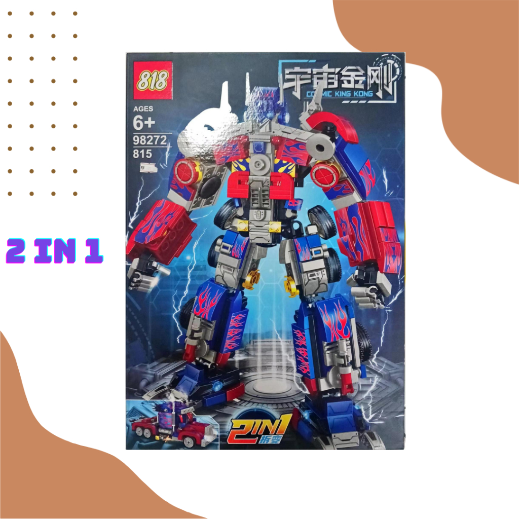 Cosmic King Kong 98217 transformer building block for kids 815 pcs ...