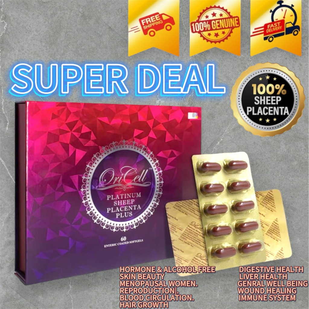100% ORIGINAL ORICELL PLATINUM SHEEP PLACENTA SOFT GEL 30'S / TWIN PACK ...