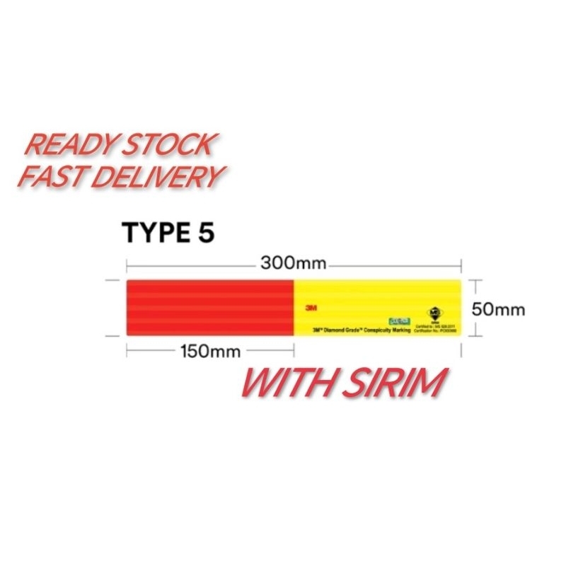 3m side marking reflector sticker with **SIRIM 100% high quality** and ...