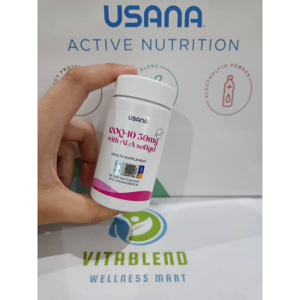 COQUINONE Q10 USANA 心臟寶 [56 SOFT GEL CAPSULES] EXP 03/25 HEALTHY HEART ...