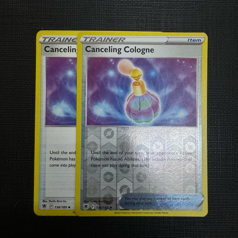 Canceling Cologne Playable Trainer Card - PTCG Pokemon Cards Original ...