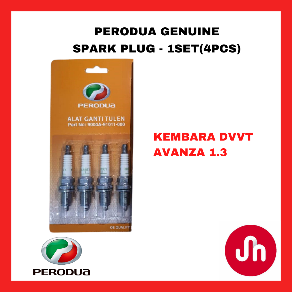 (READY STOCK) PERODUA GENUINE KEMBARA DVVT SPARK PLUG (4 pcs/1 set ...