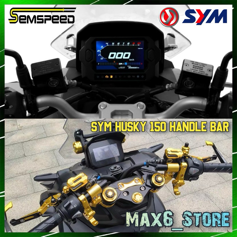 Semspeed SYM Husky150 Adjustable Racing Handle Bar Premium CNC Aluminum ...