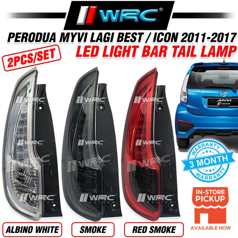 WRC Perodua Myvi Lagi Best / Icon 2011 - 2017 Led Light Bar Tail Lamp ...