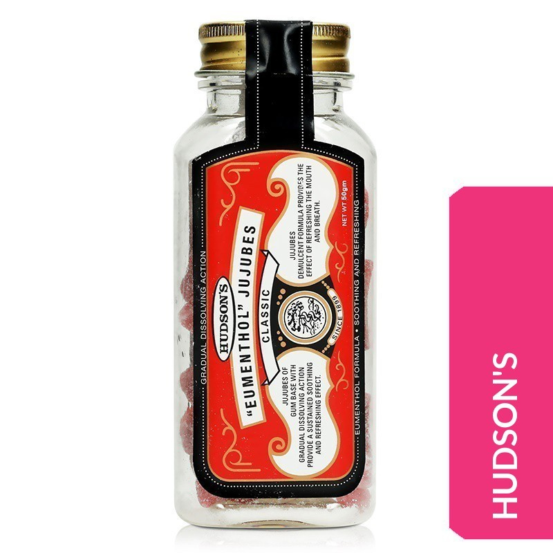Hudson's Eumenthol Jujubes Classic 50g - Bottle | Shopee Malaysia