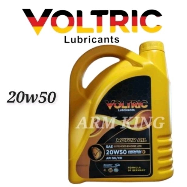 VOLTRIC ENGINE OIL 20W50 4LITER ENGINE OIL Engine Oil Car Lubricant ...