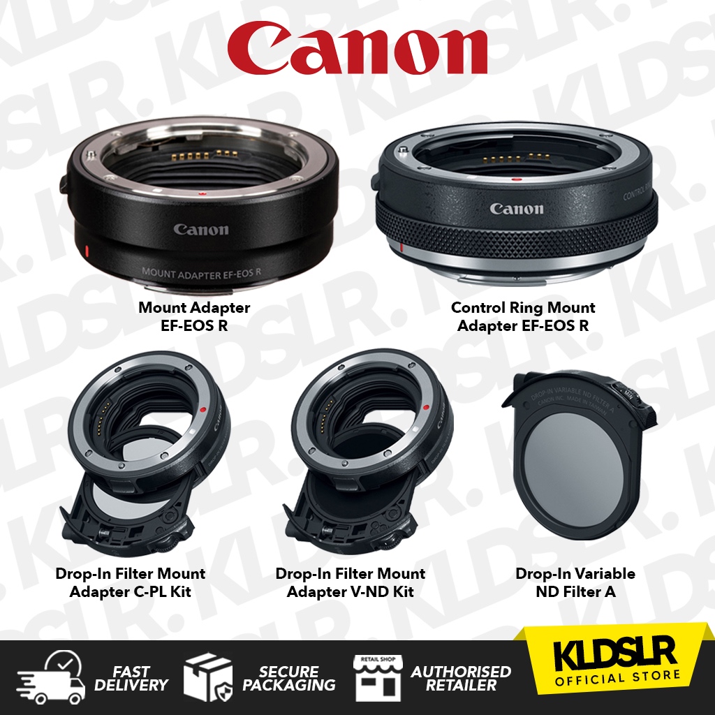 (Ready Stock) Canon EF-EOS R Adapter / Control Ring / Drop-In Mount ...